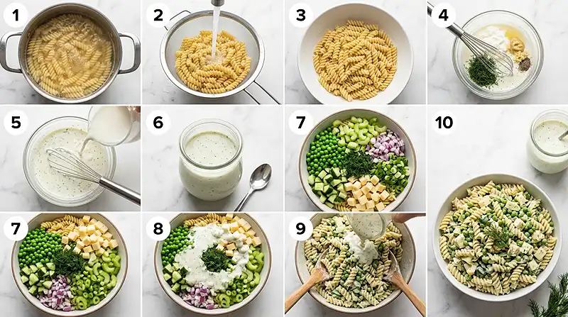 The Best Dill Havarti Pea Pasta Salad | Salad Alchemy